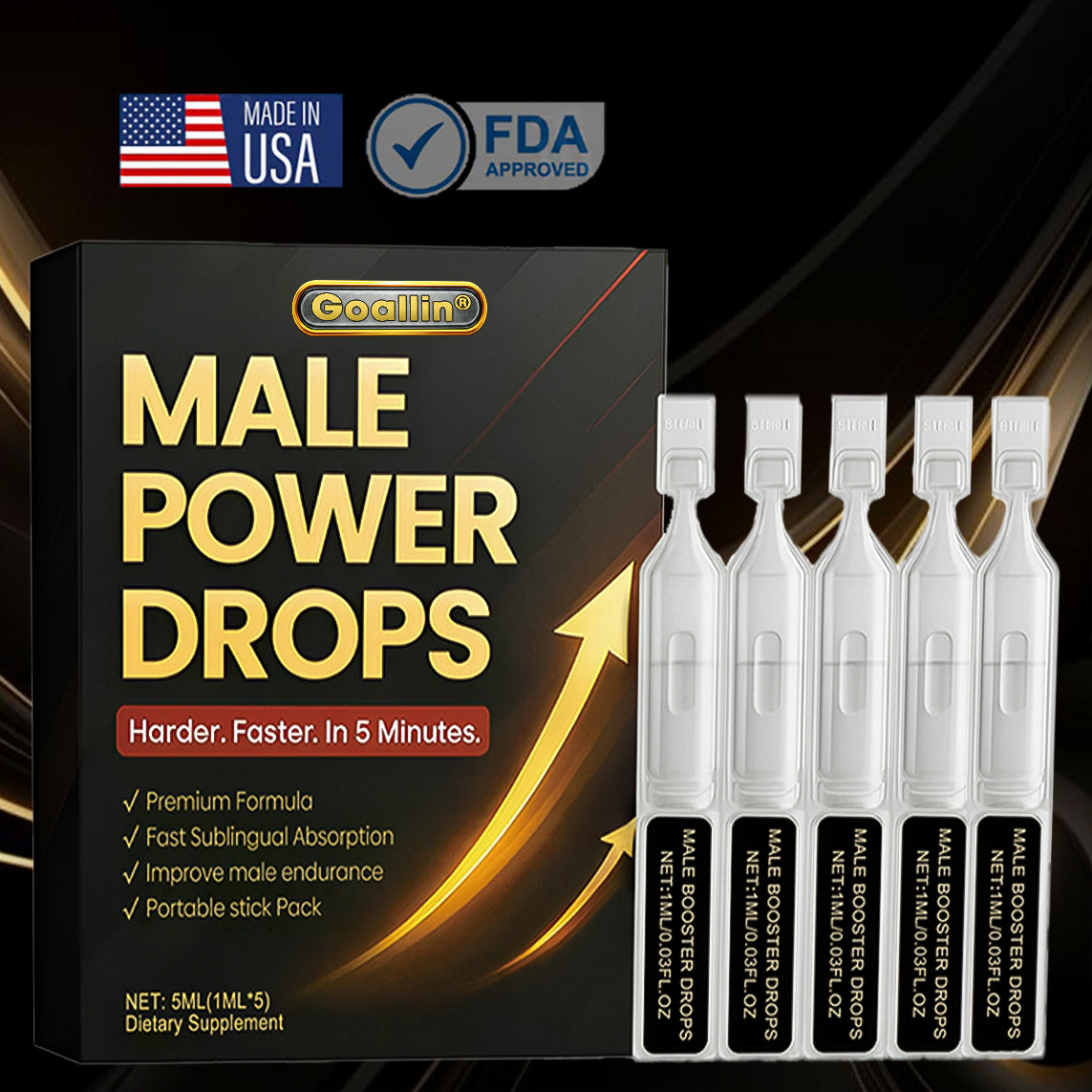 Goallin® Male Power Drops – Dehistol